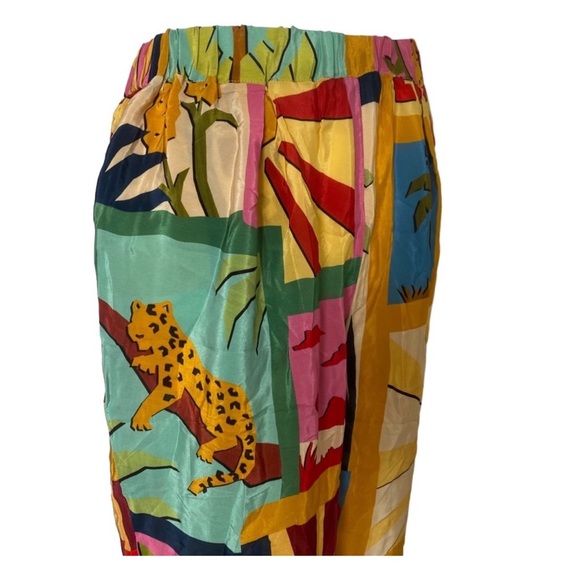 FARM Rio | Pants & Jumpsuits | Farm Rio Nwt Tropical Collage Colorful ...